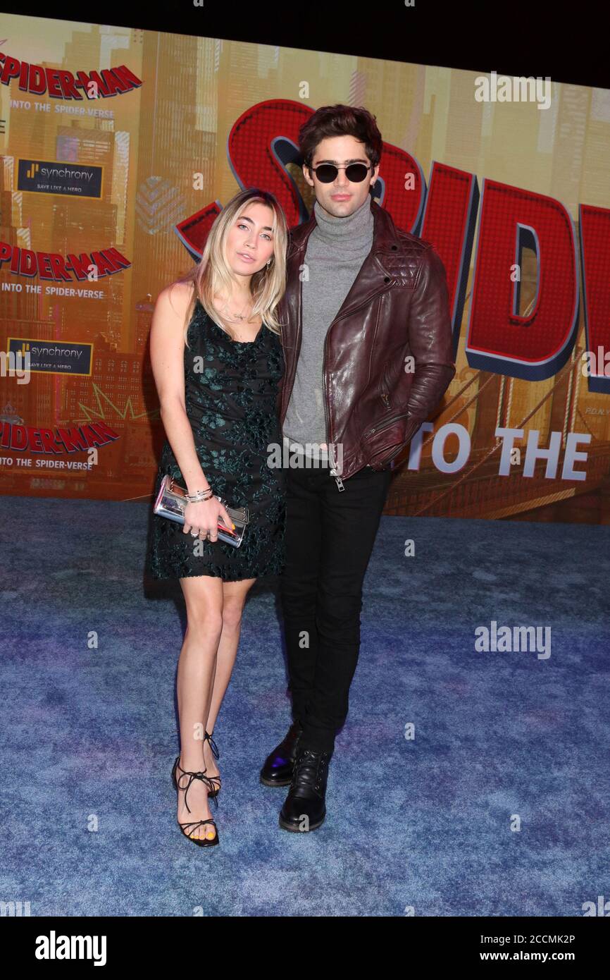 LOS ANGELES - DEC 1: Lexi Kaplan, Max Ehrlich at the Spider-Man: Into ...