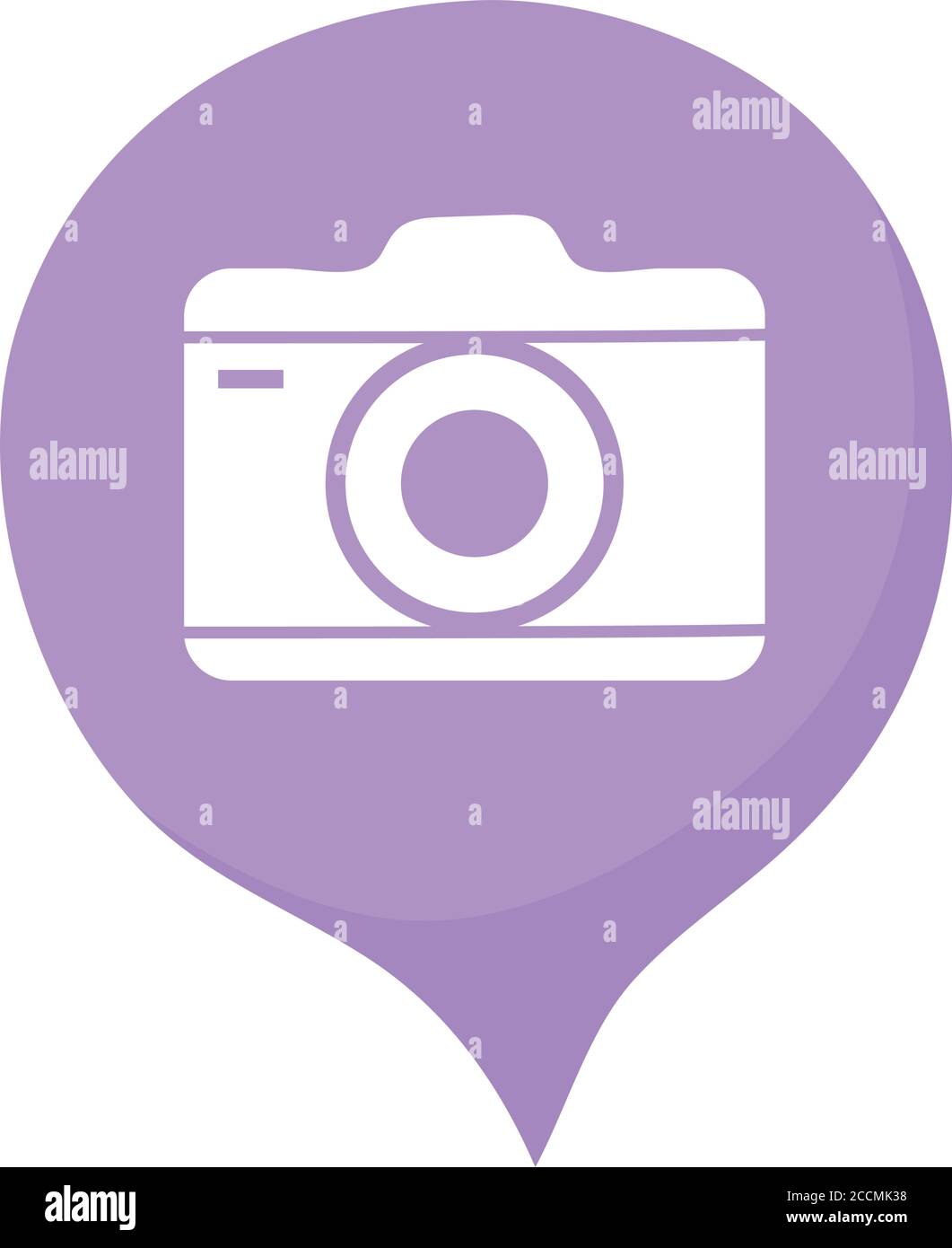 photo camera speech bubble app social network isolated on white ...