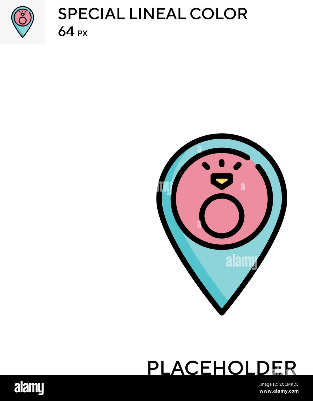 Placeholder Special lineal color icon. Illustration symbol design ...