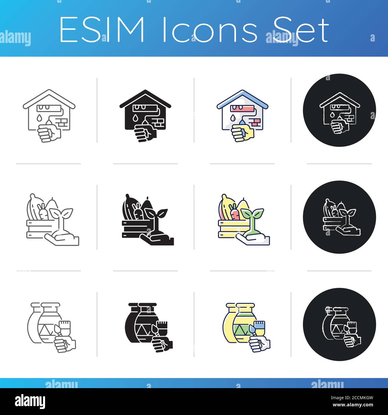 DIY project icons set Stock Vector Image & Art - Alamy