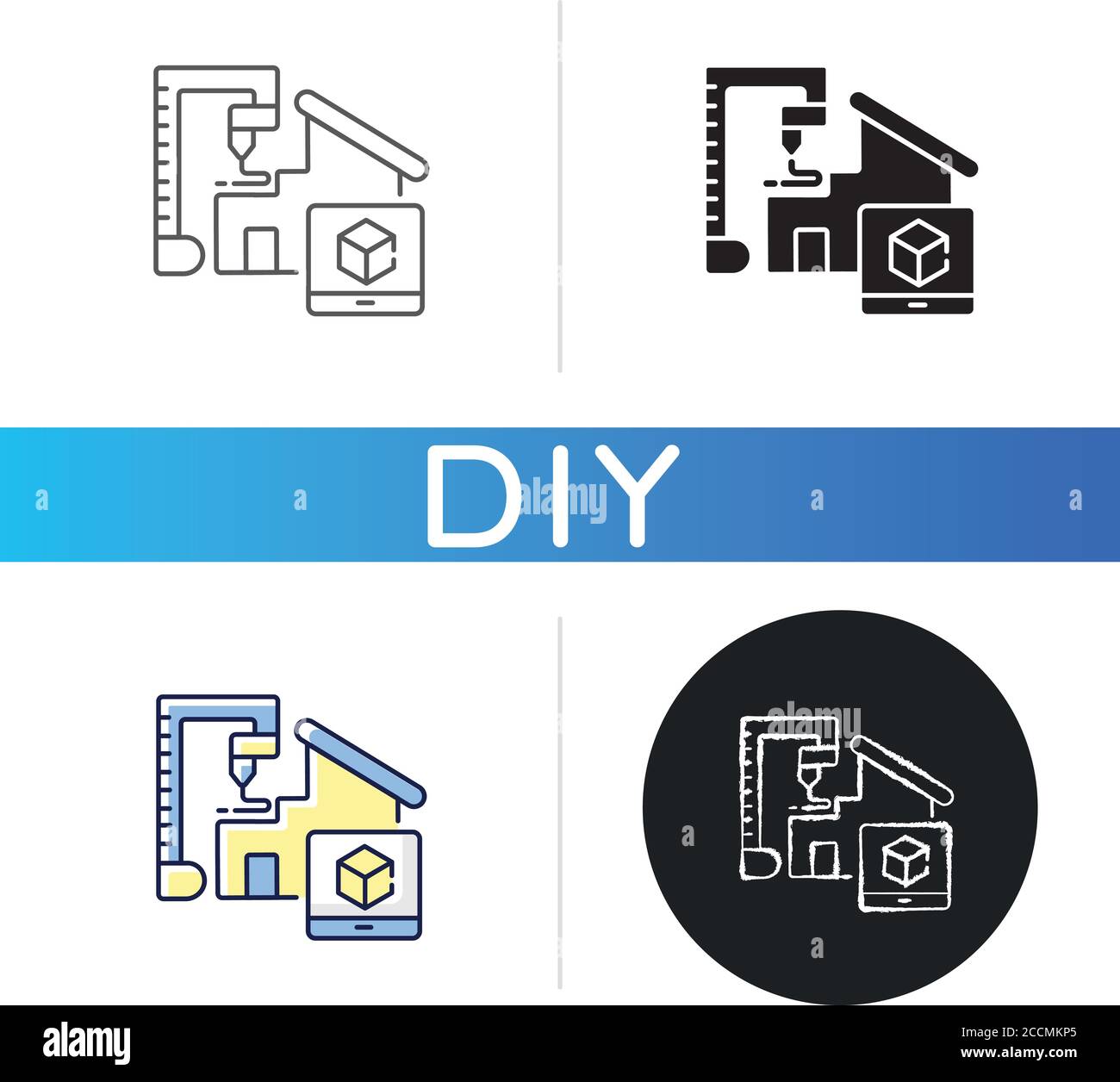 DIY building black glyph icon Stock Vector Image & Art - Alamy