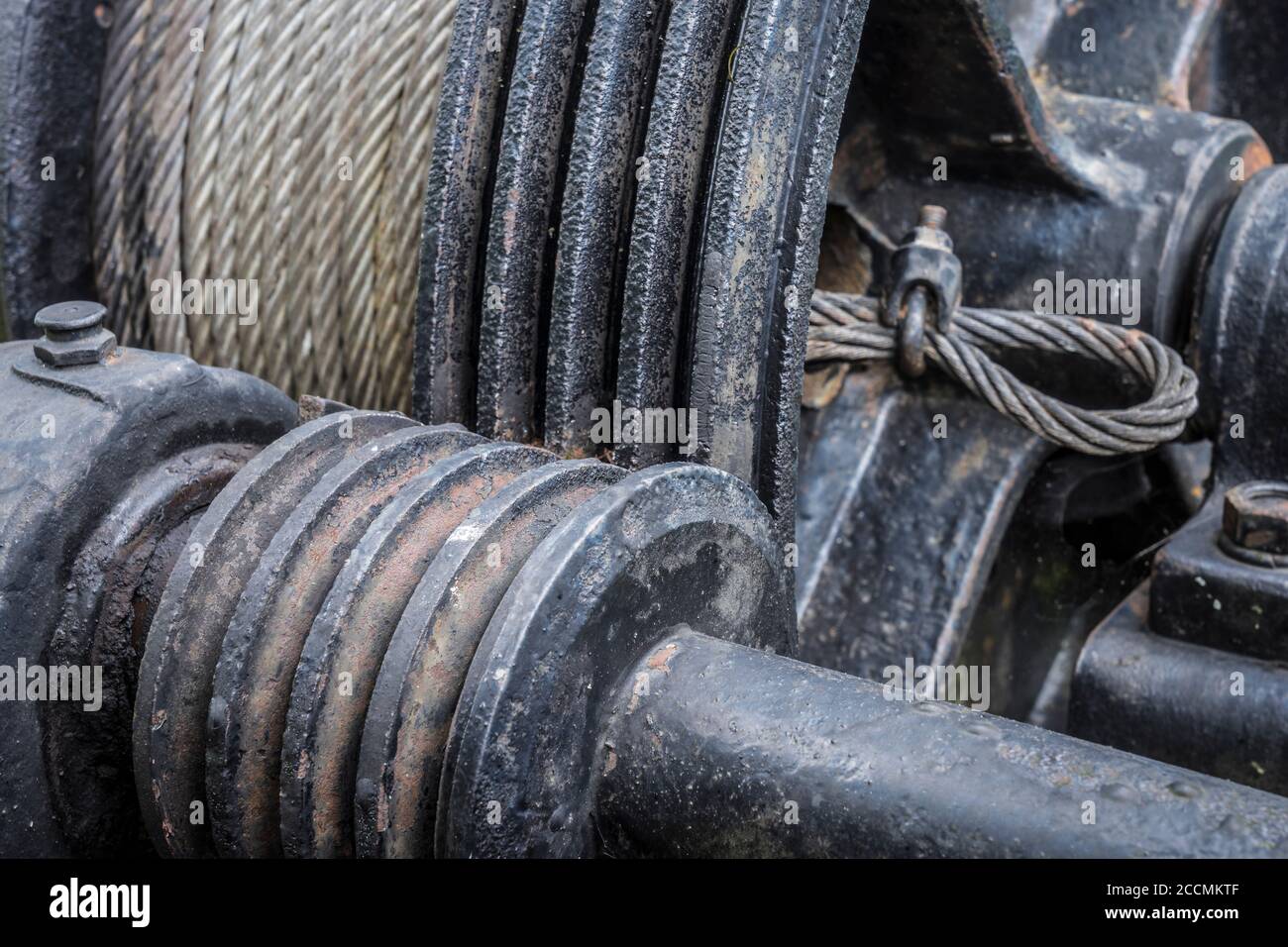 detail of a historic crane unit Stock Photo - Alamy
