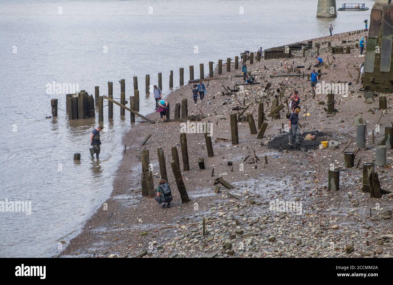 Mud larkers hi-res stock photography and images - Alamy