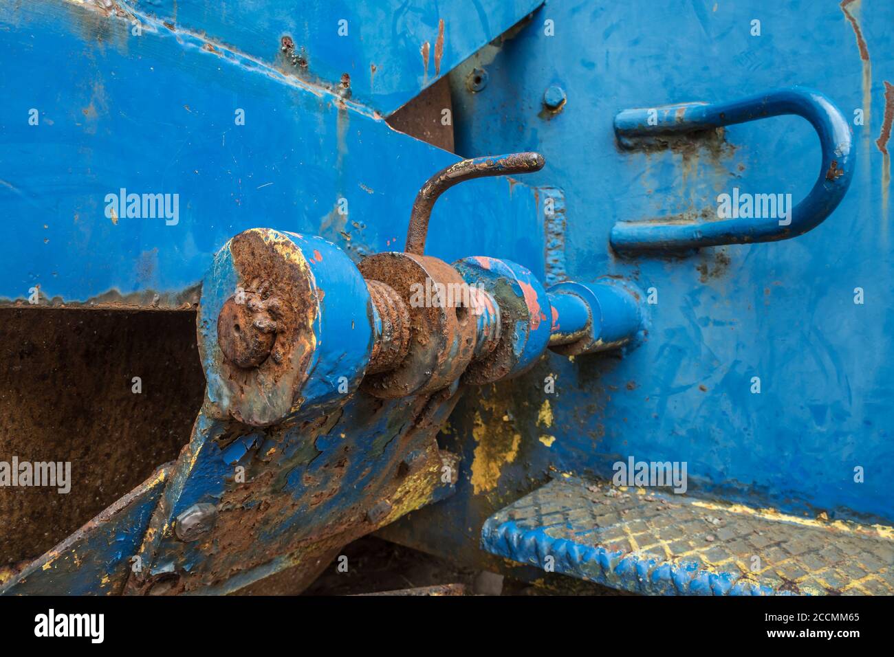 detail of an old road roller machine Stock Photo - Alamy