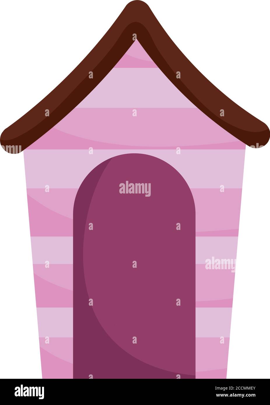 Pink Dog House Clipart