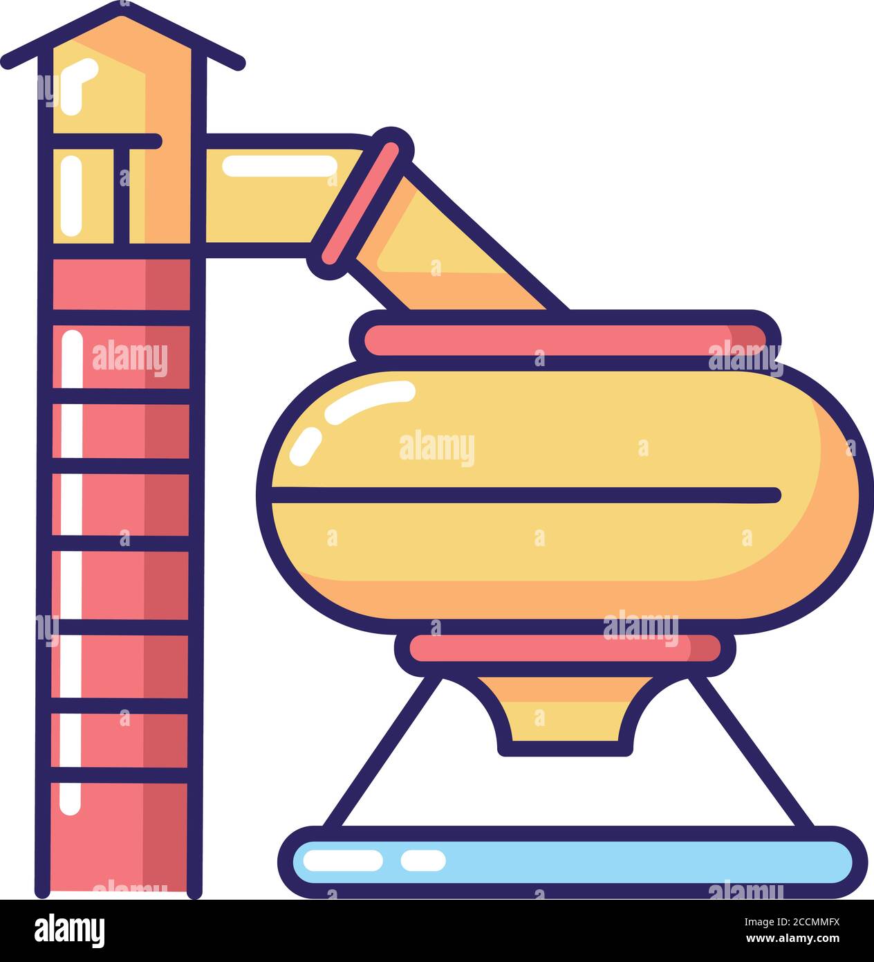 Waterslide Stock Vector Images - Alamy
