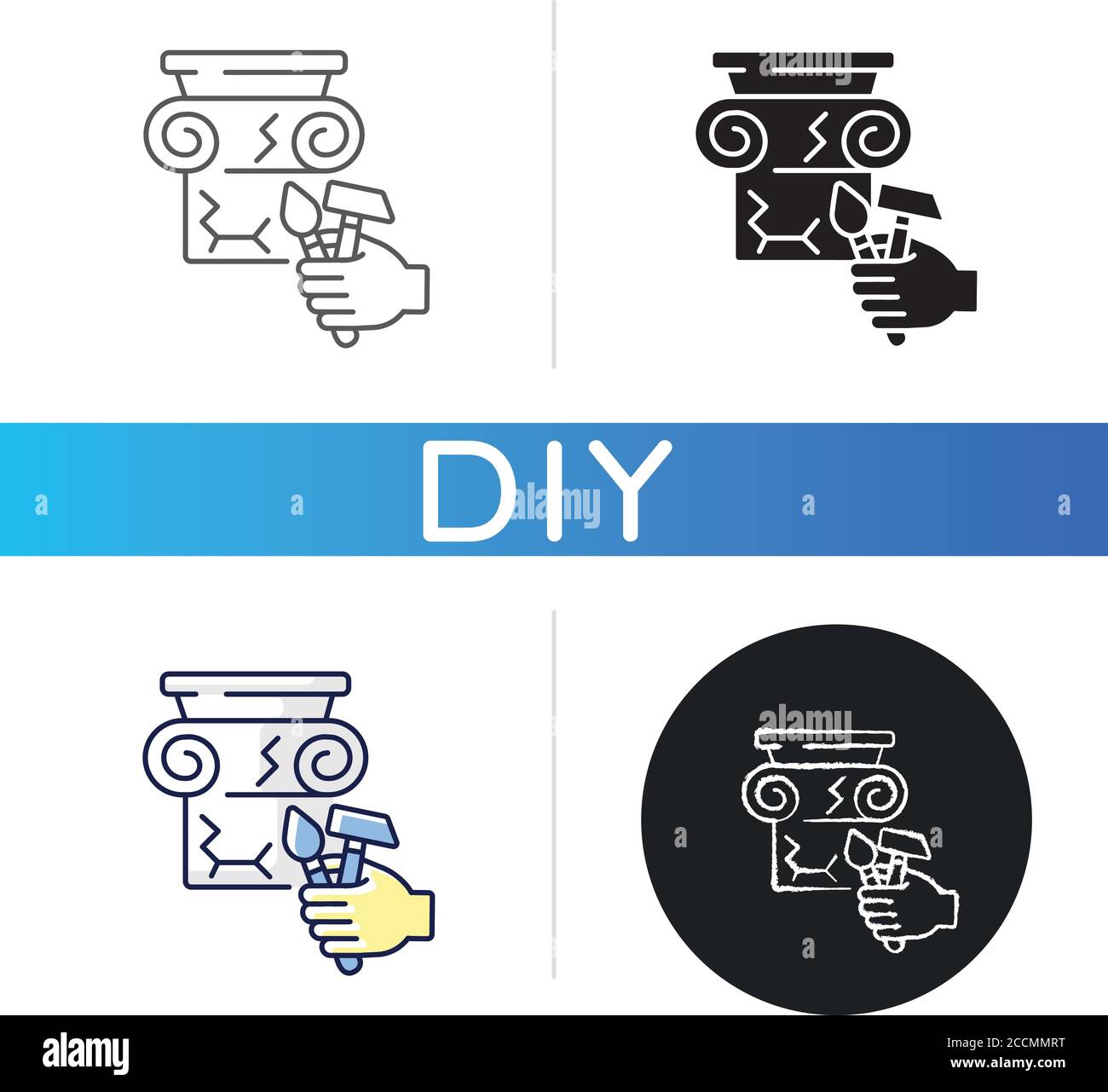 Refurbishment project Stock Vector Images - Alamy