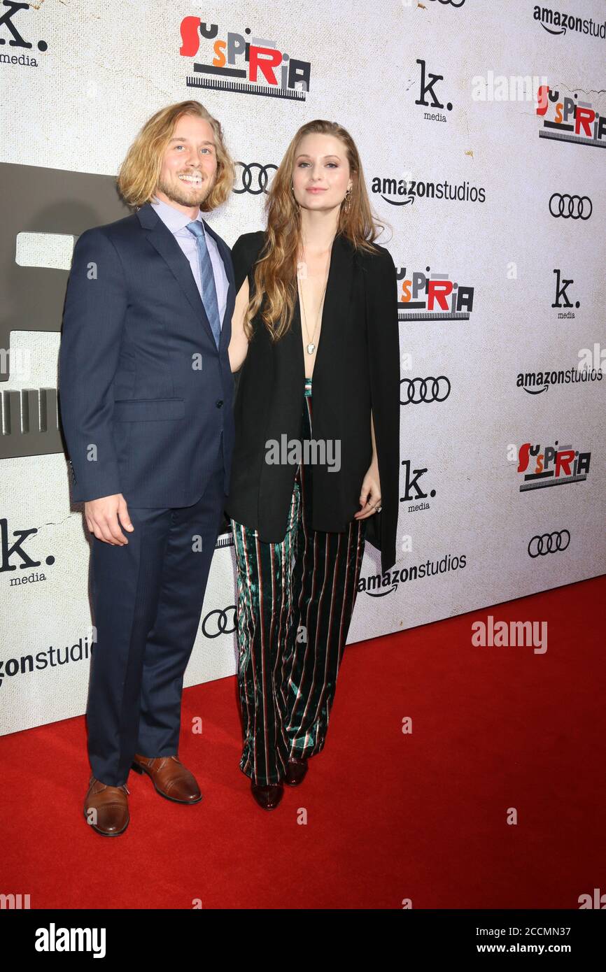 LOS ANGELES - OCT 24: Lou Taylor Pucci, Camille Kane at the Suspiria ...