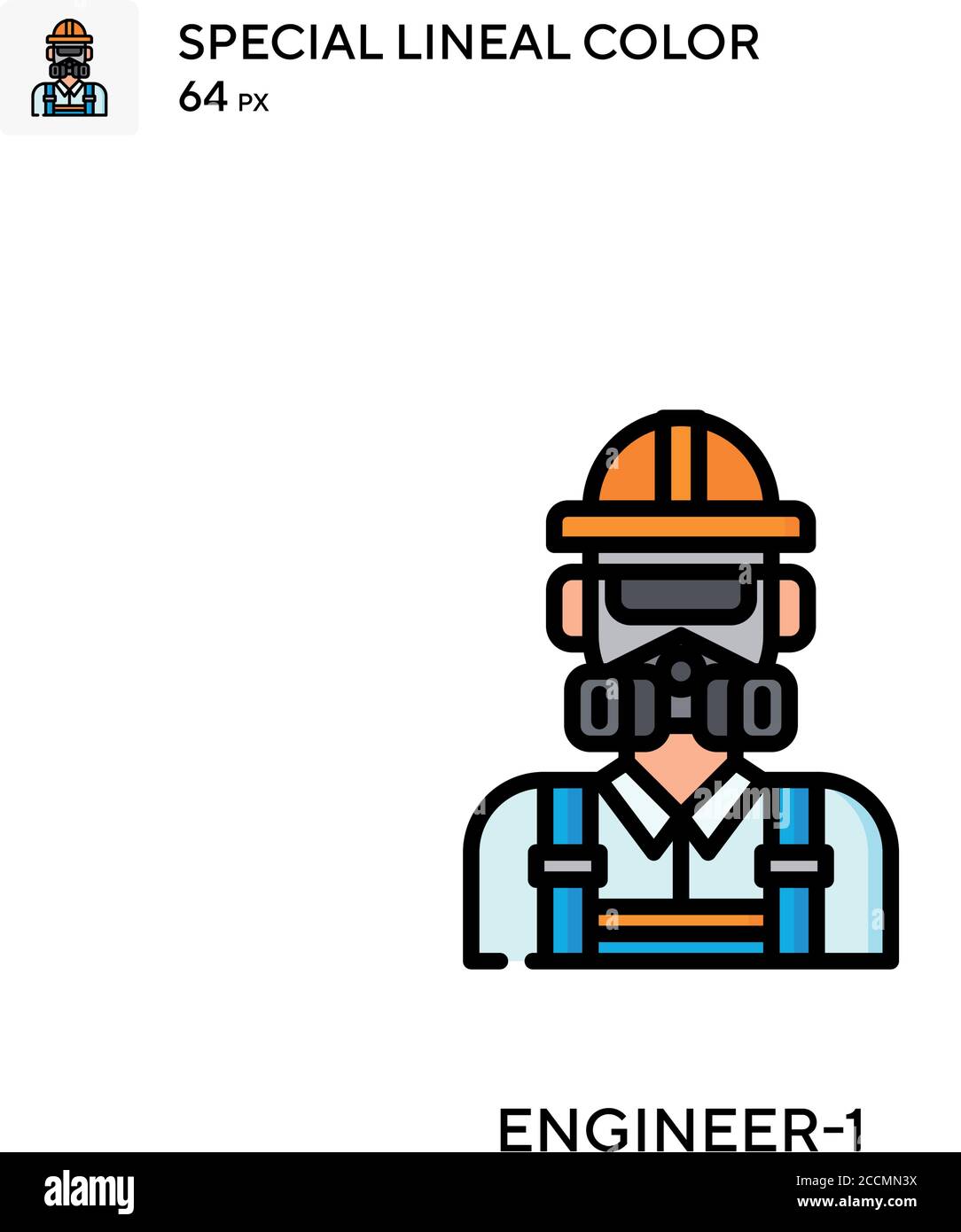 Engineer-1 Special lineal color icon. Illustration symbol design ...