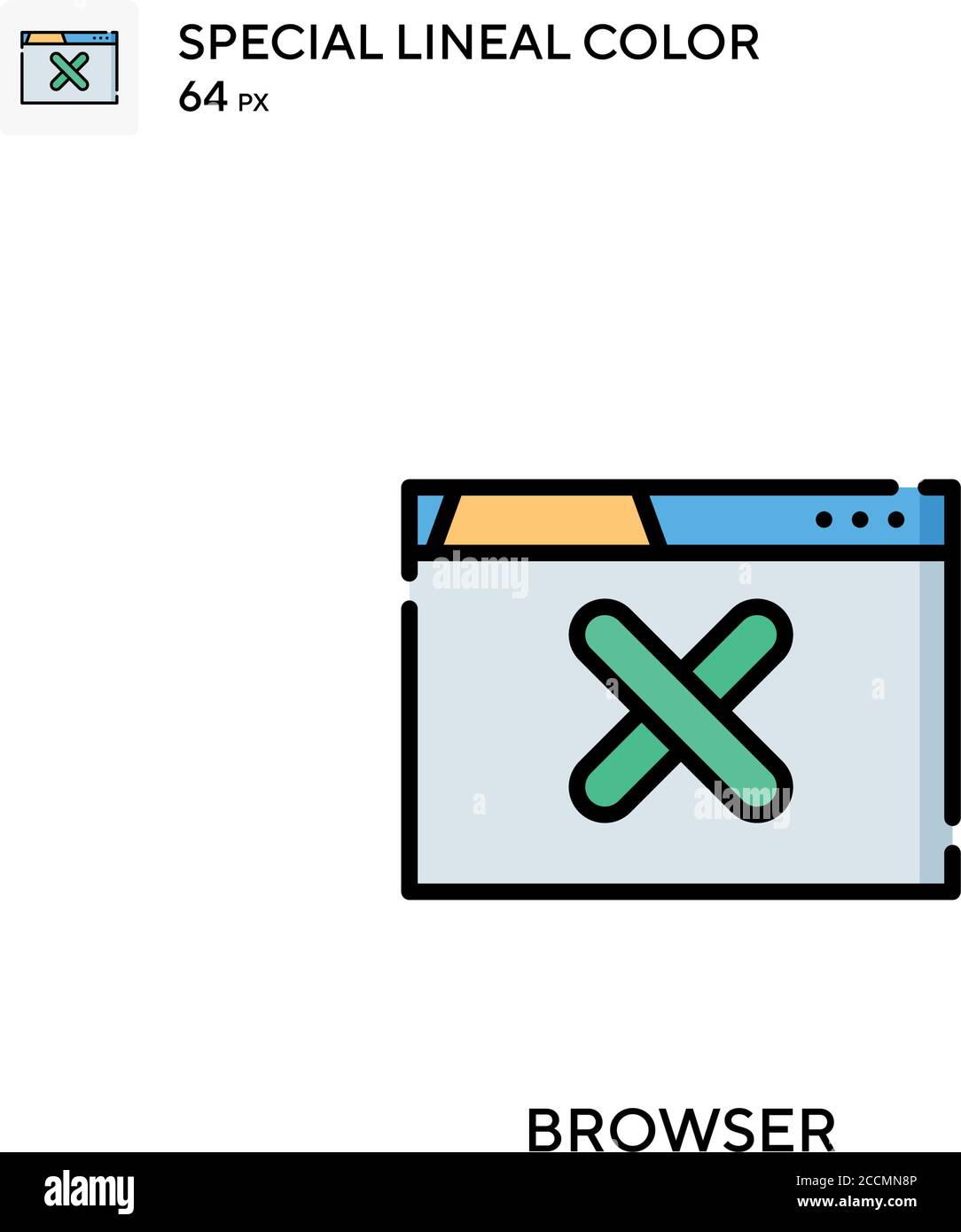 Browser Special lineal color icon. Illustration symbol design template ...