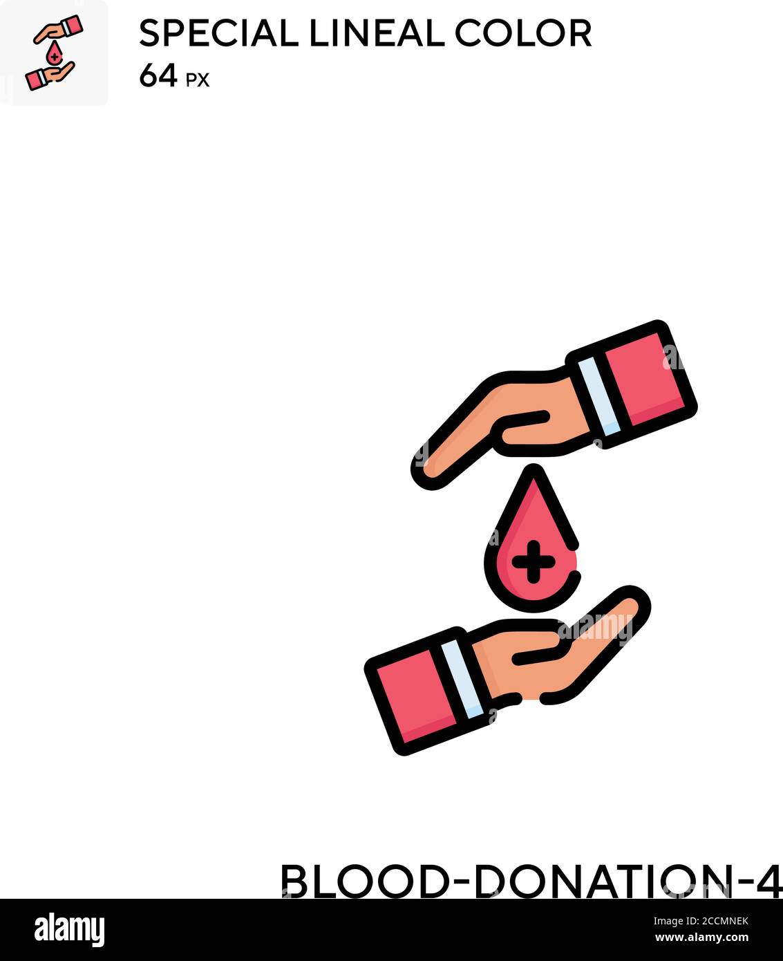 Blood-donation-4 Special lineal color icon. Illustration symbol design ...