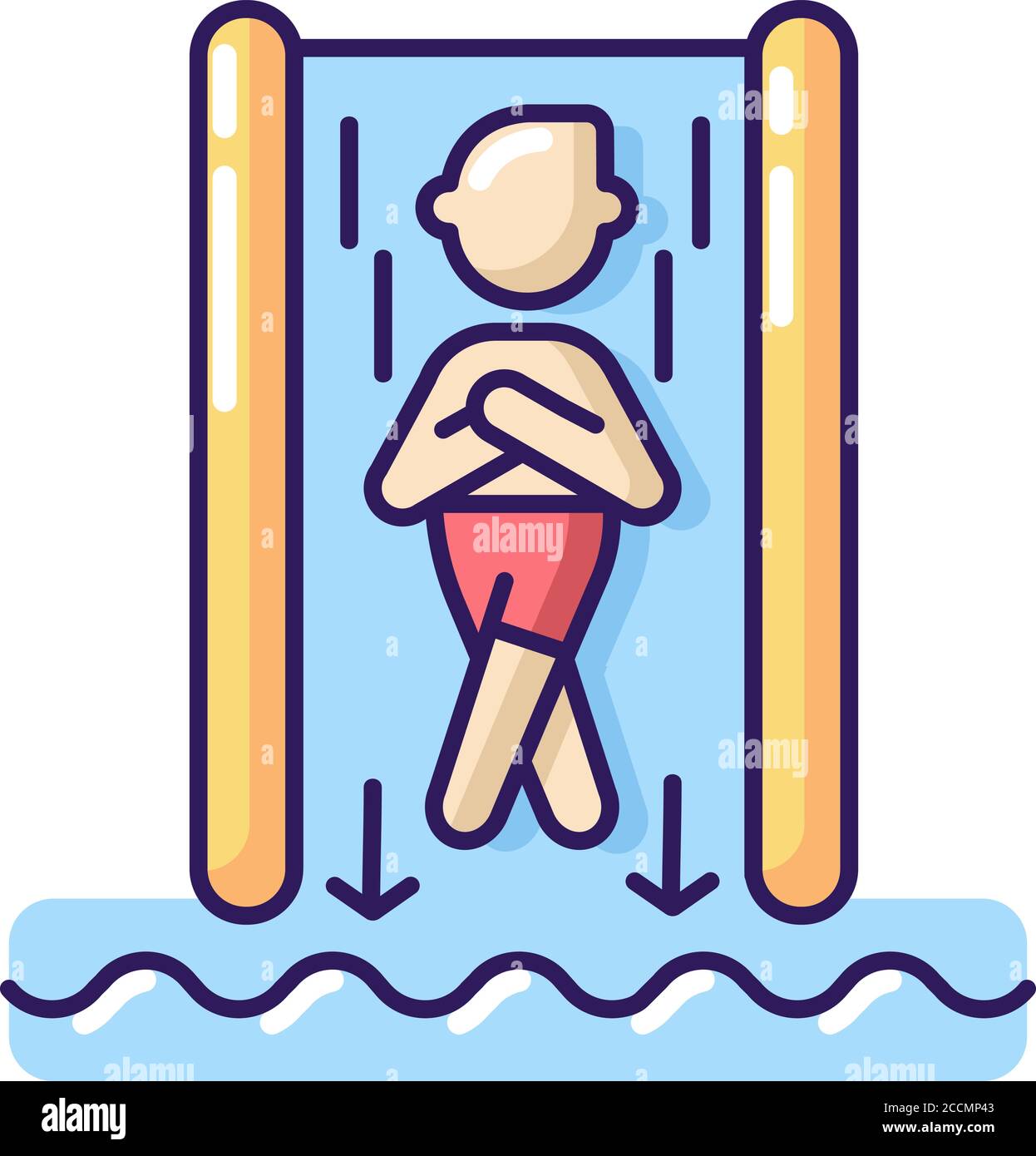 Speed slide RGB color icon Stock Vector Image & Art - Alamy