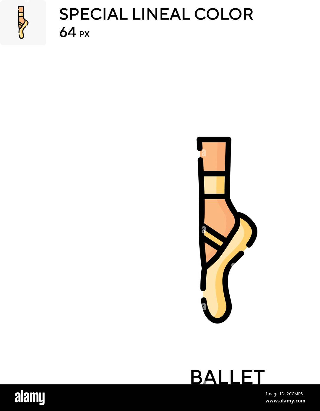 Ballet Special lineal color icon. Illustration symbol design template ...