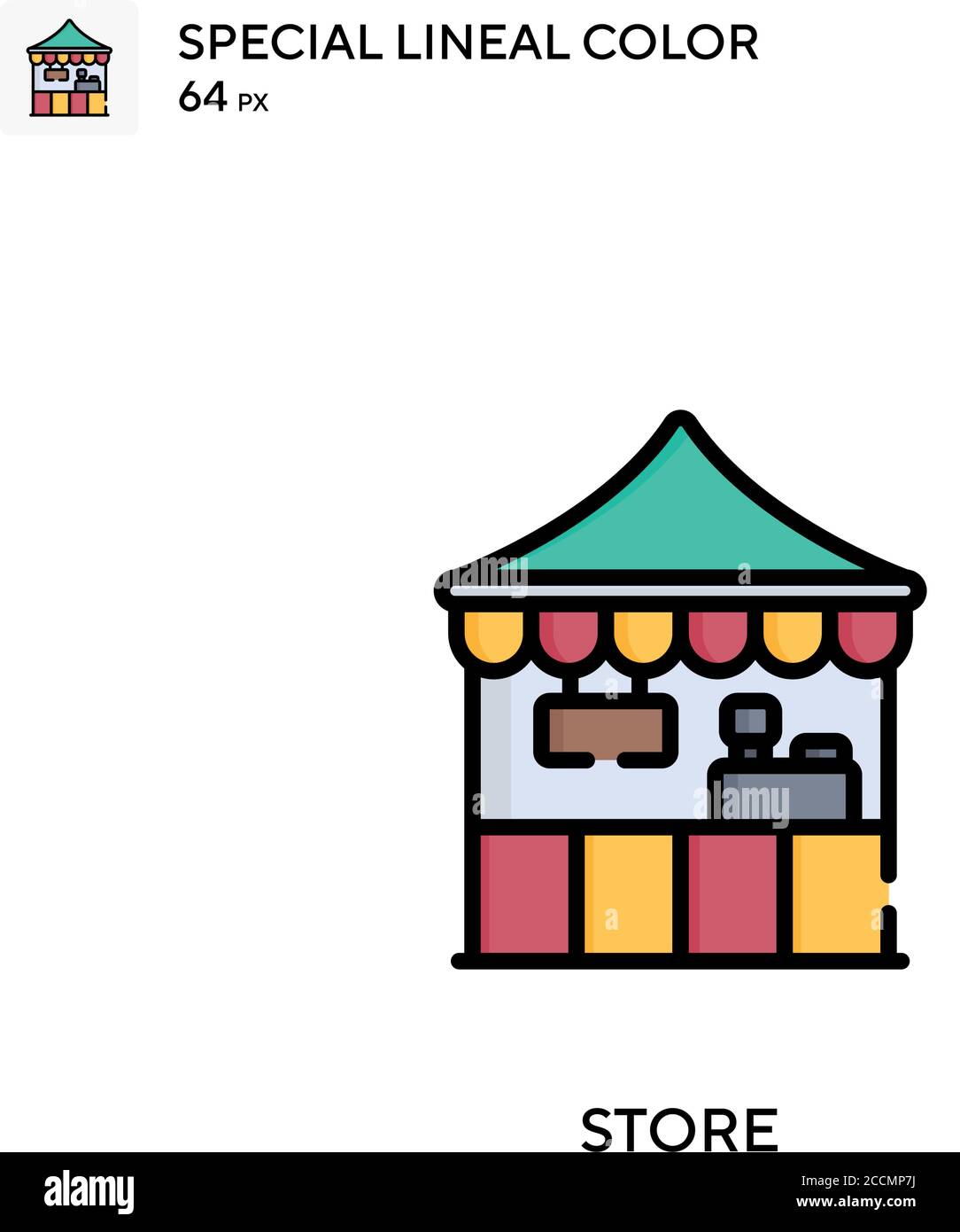 Store Special lineal color icon. Illustration symbol design template ...