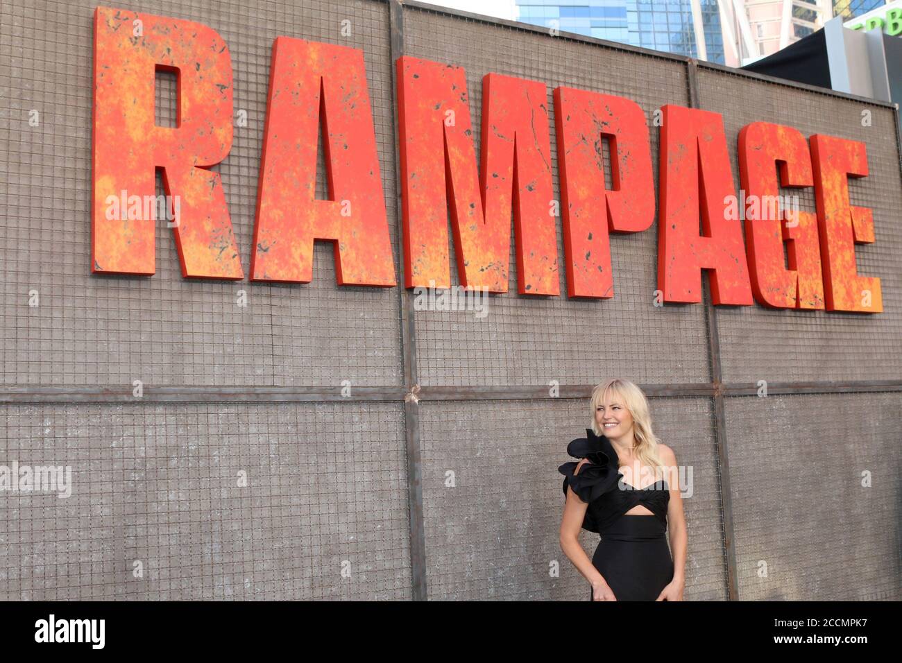 LOS ANGELES - APR 4: Malin Akerman at the Rampage Premiere at Microsoft ...