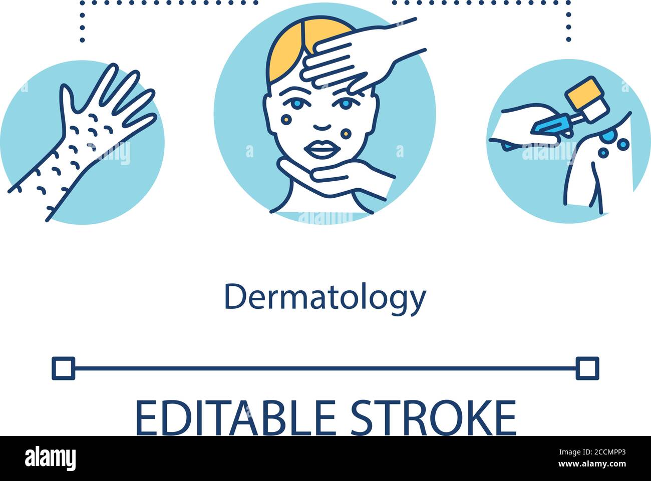 Dermatology concept icon Stock Vector Image & Art - Alamy