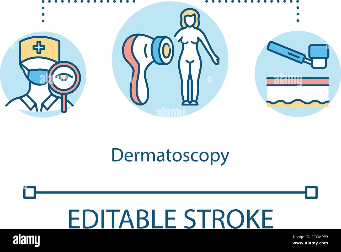 Dermatoscopy concept icon Stock Vector Image & Art - Alamy