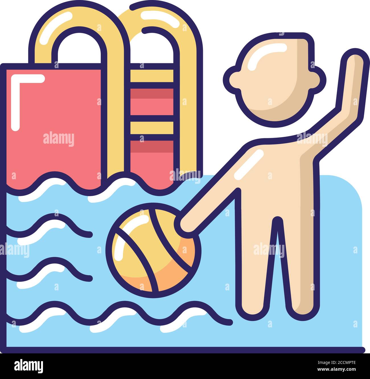 Waterpark children Stock Vector Images - Alamy