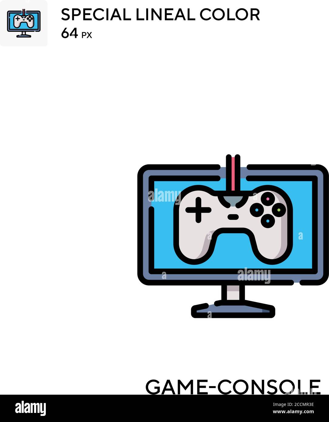 Game-console Special lineal color icon. Illustration symbol design ...