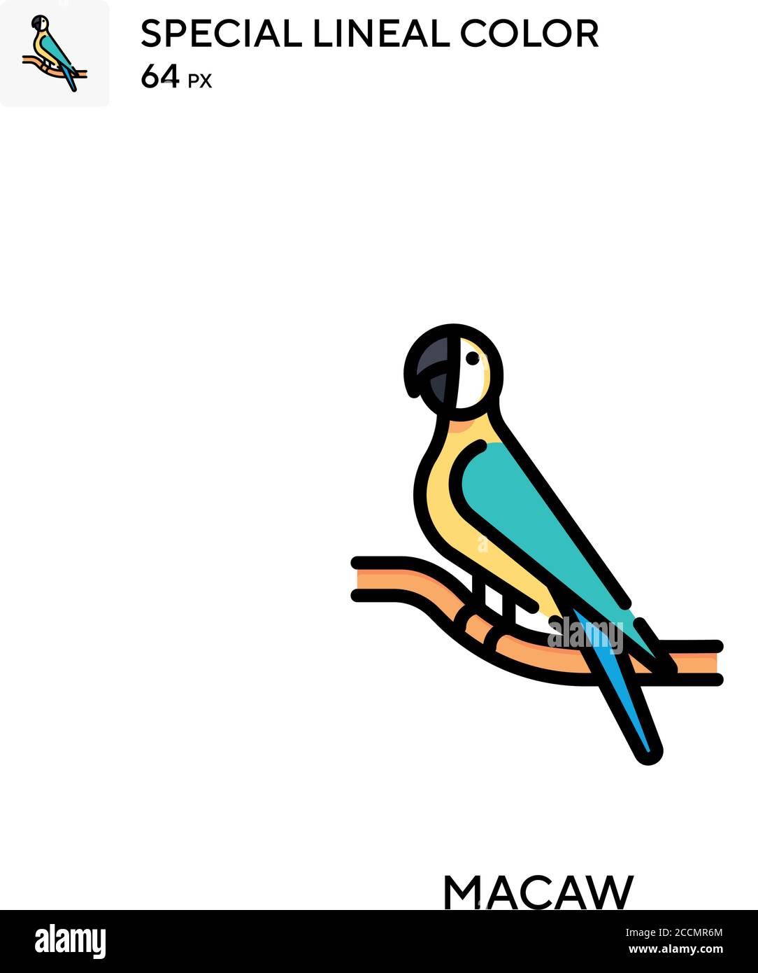 Scarlet macaw close up Stock Vector Images - Alamy