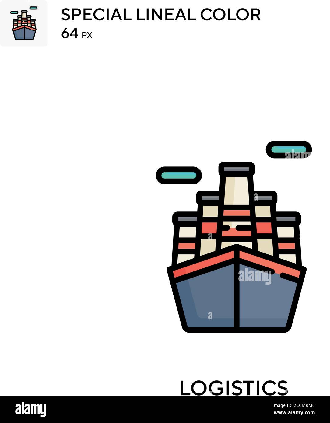 Logistics Special lineal color icon. Illustration symbol design ...