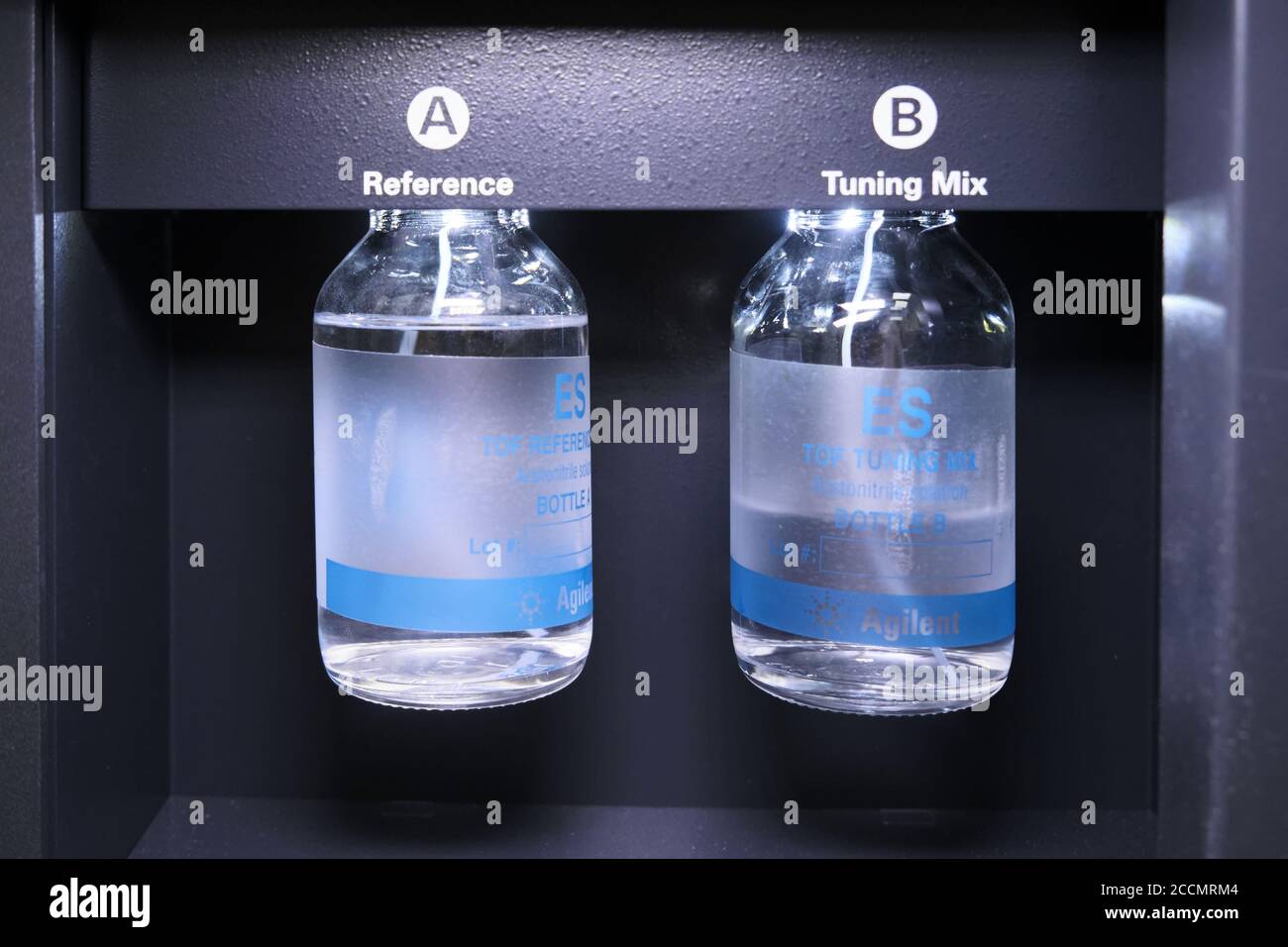 Reference and tune solution in LC qTOF system from Agilent. Liquid ...