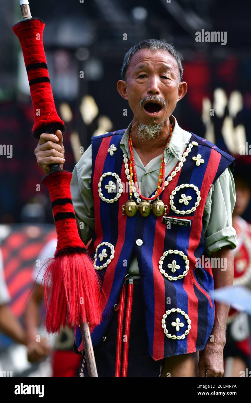 Naga tribes culture, heritage and traditions from Hornbill festival, Kisama, Nagaland, North ...