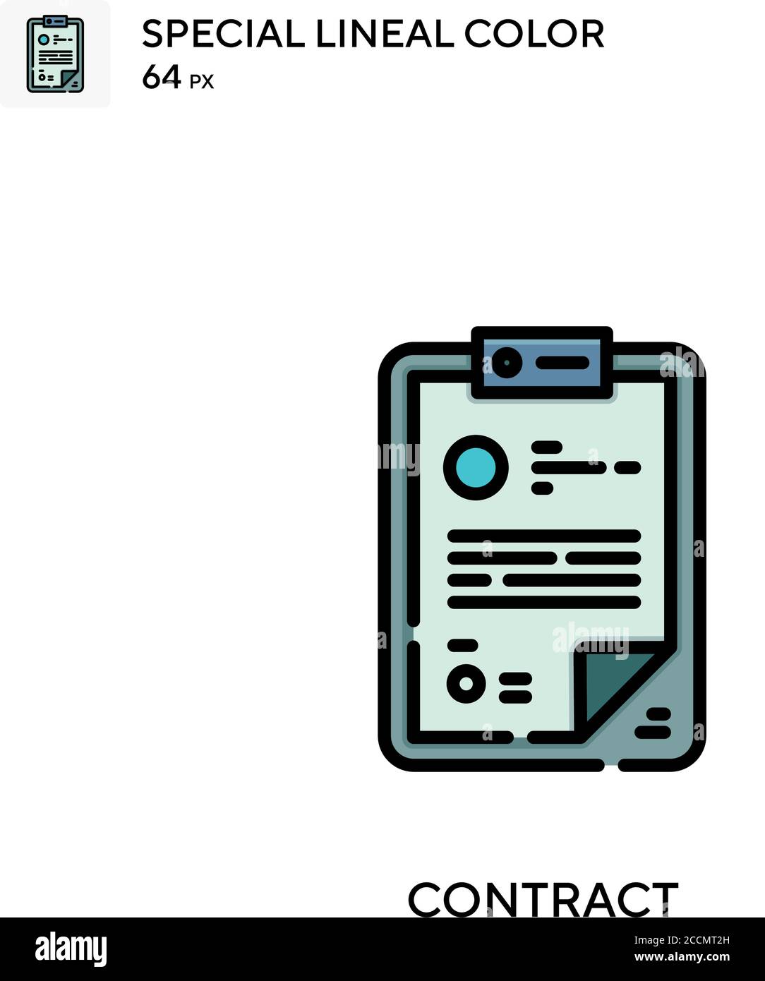 Contract Special lineal color icon. Illustration symbol design template ...