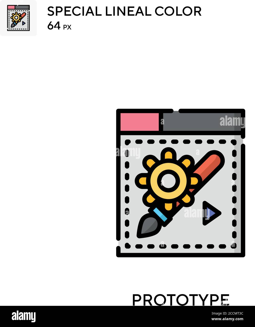 Prototype Special lineal color icon. Illustration symbol design ...