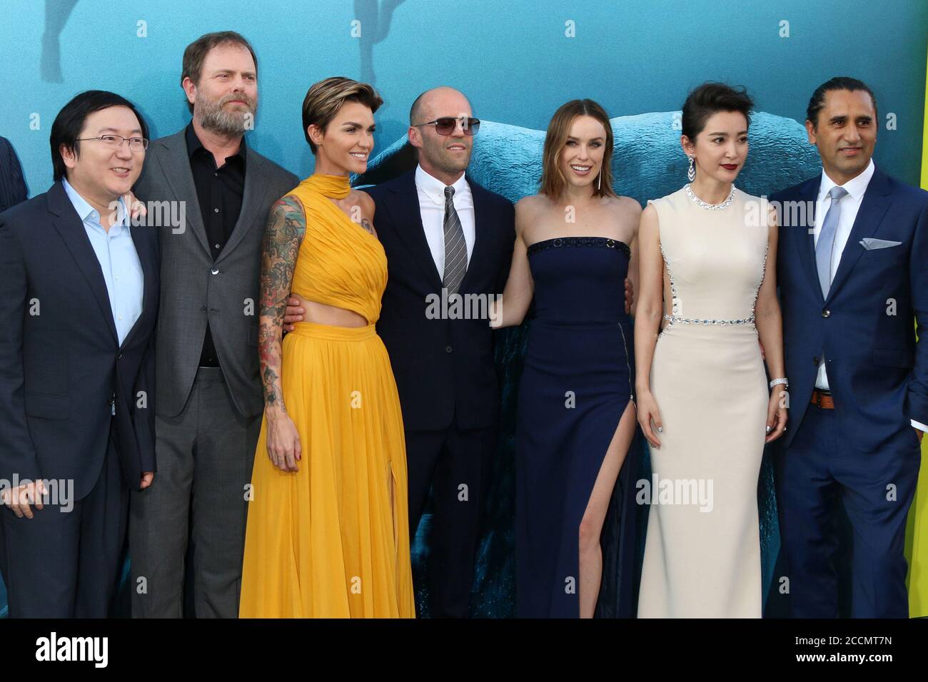 LOS ANGELES - AUG 6: Masi Oka, Rainn Wilson, Ruby Rose, Jason Statham ...