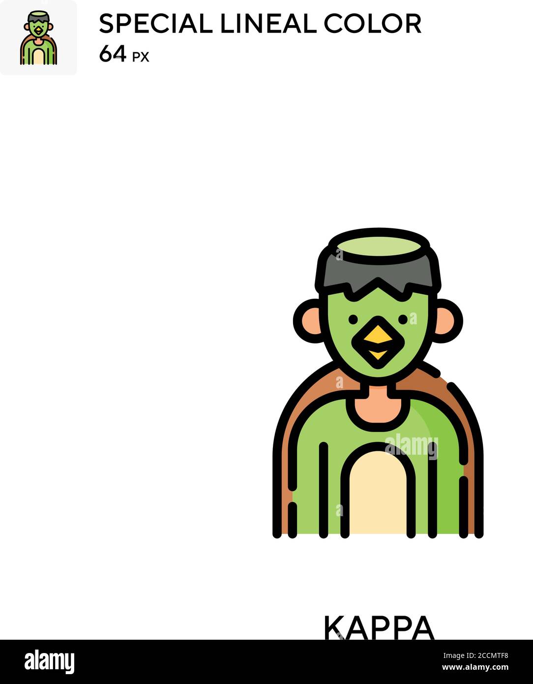 Kappa Special lineal color icon. Illustration symbol design template ...