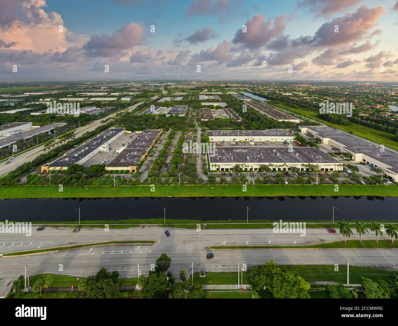 Aerial drone photo Miramar Florida USA Stock Photo - Alamy