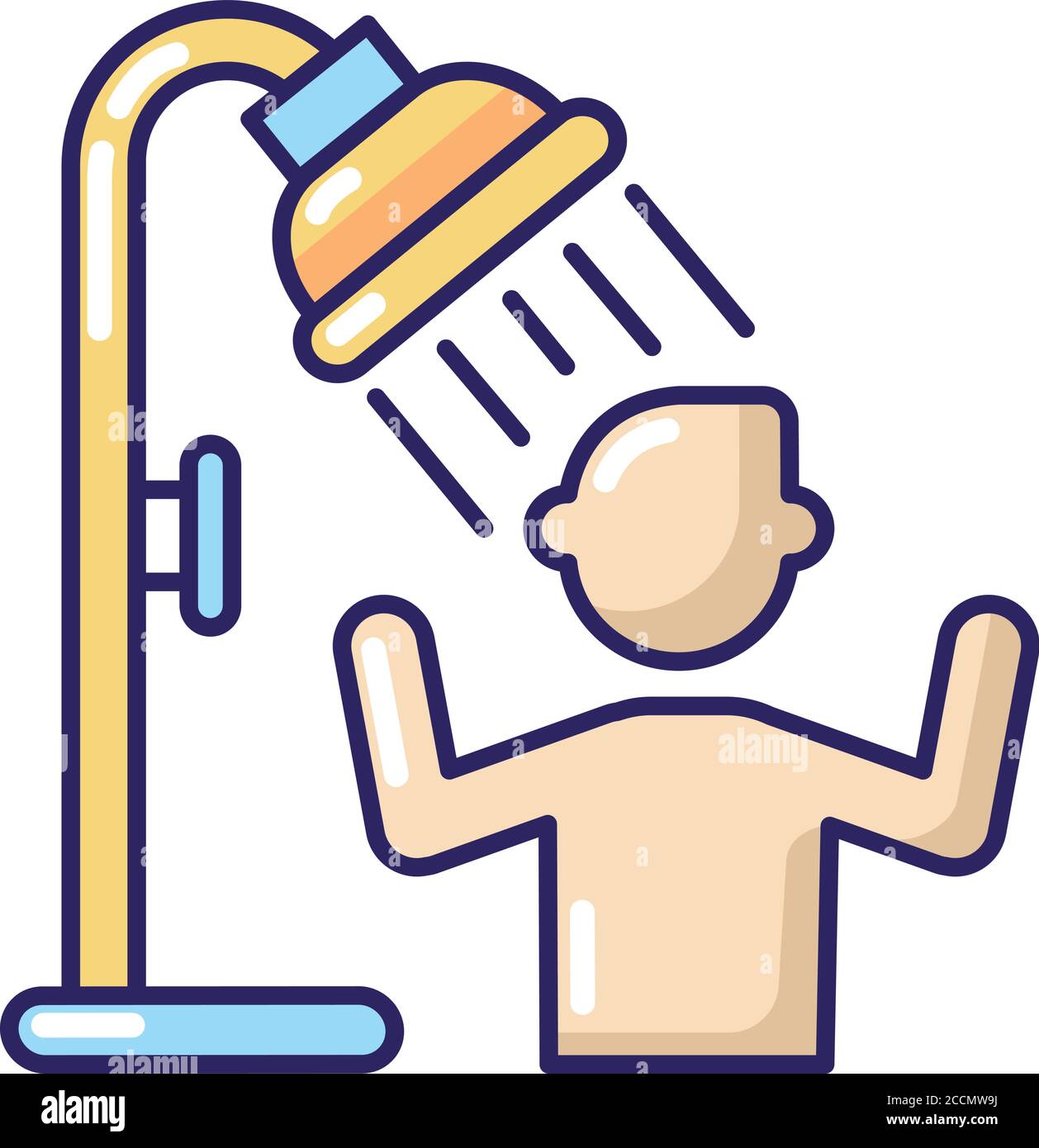 Use shower RGB color icon Stock Vector Image & Art - Alamy