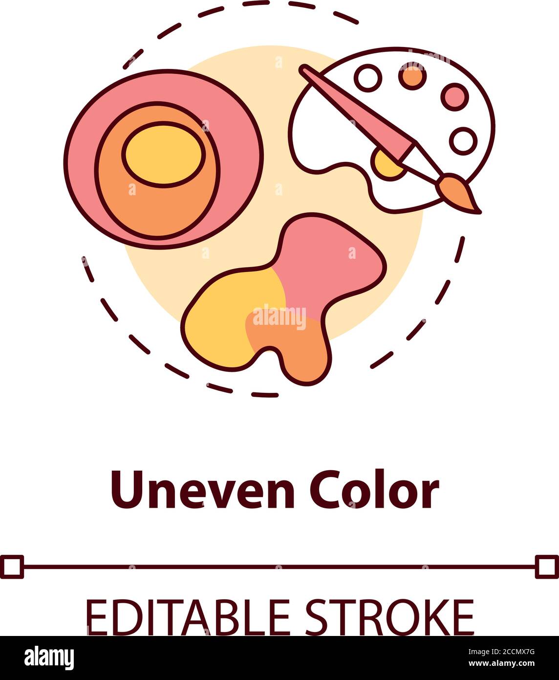 Uneven color concept icon Stock Vector Image & Art - Alamy