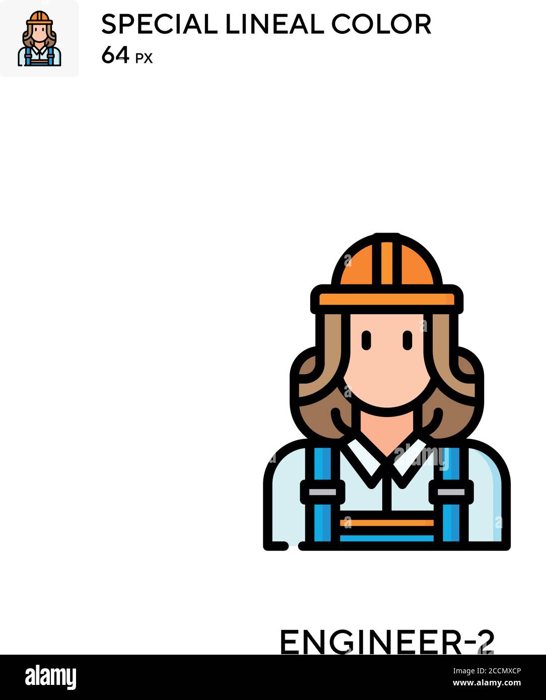 Engineer-2 Special lineal color icon. Illustration symbol design ...