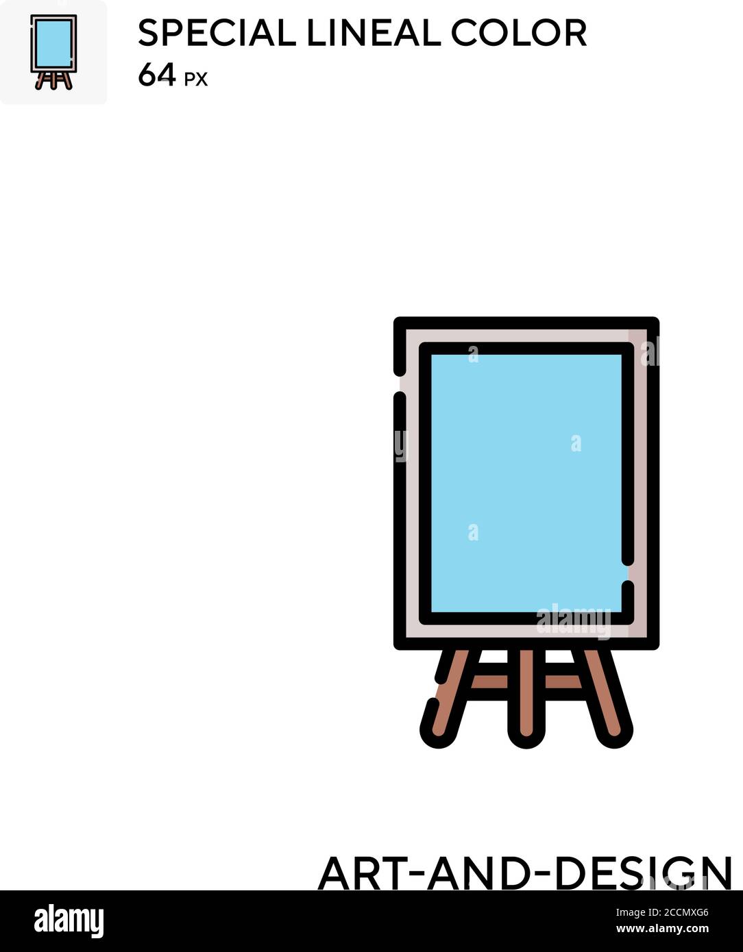 Art-and-design Special lineal color icon. Illustration symbol design ...