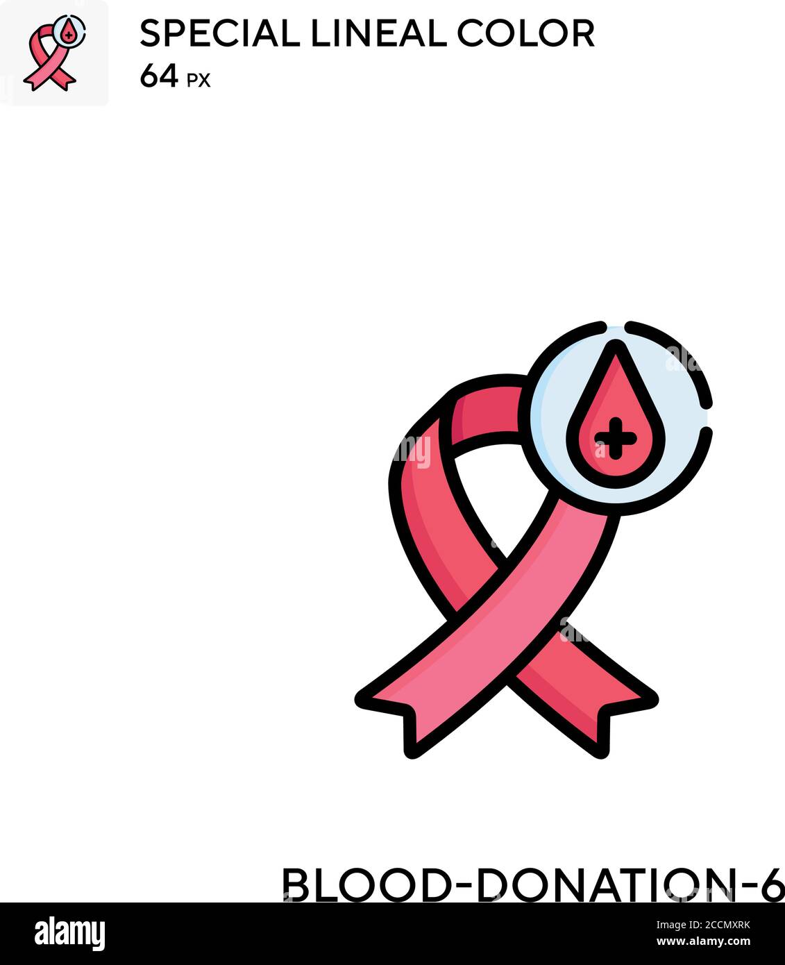 Blood-donation-6 Special lineal color icon. Illustration symbol design ...