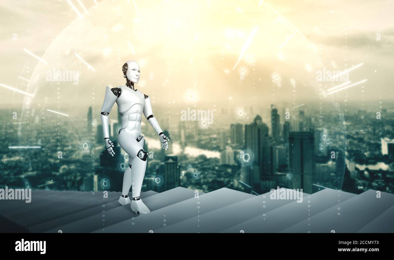 Walk man humanoid robot hi-res stock photography and images - Alamy