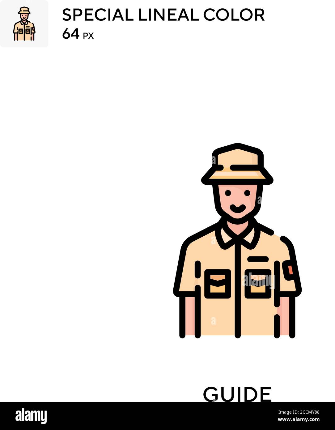 Guide Special lineal color icon. Illustration symbol design template ...