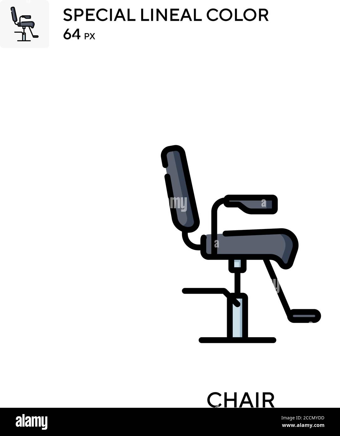 Chair Special lineal color icon. Illustration symbol design template ...
