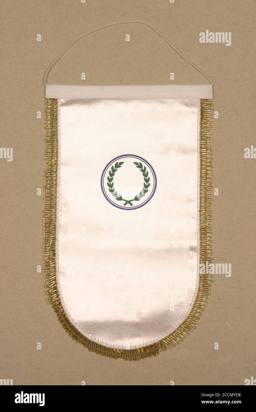 Flags of various colors, shapes and different fabrics. Pennants used in ...