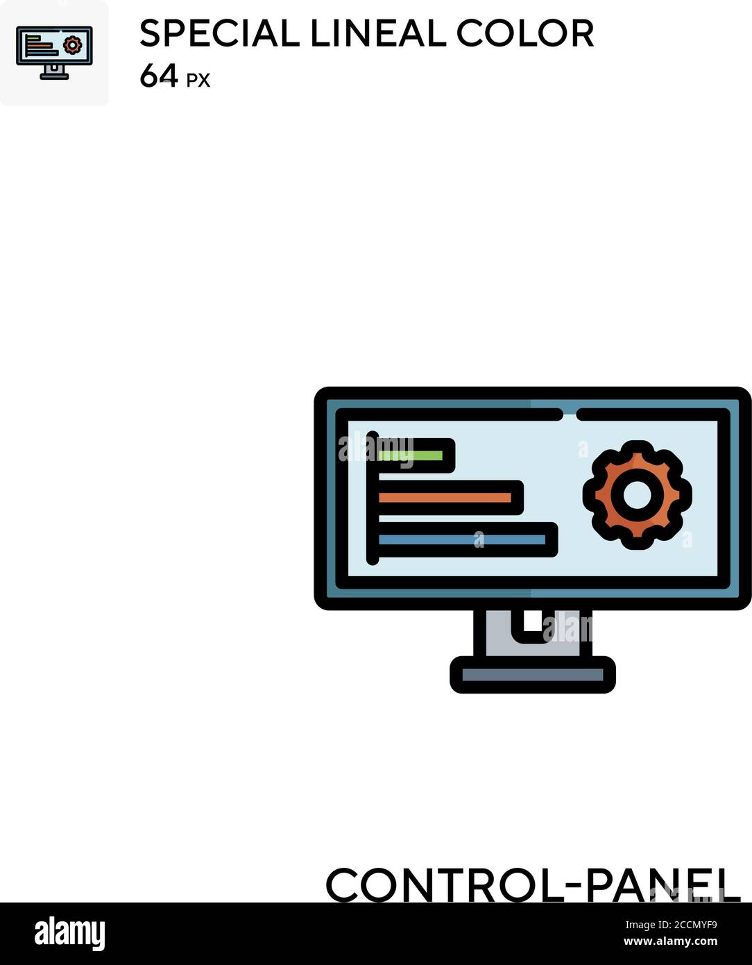 Control-panel Special lineal color icon. Illustration symbol design ...