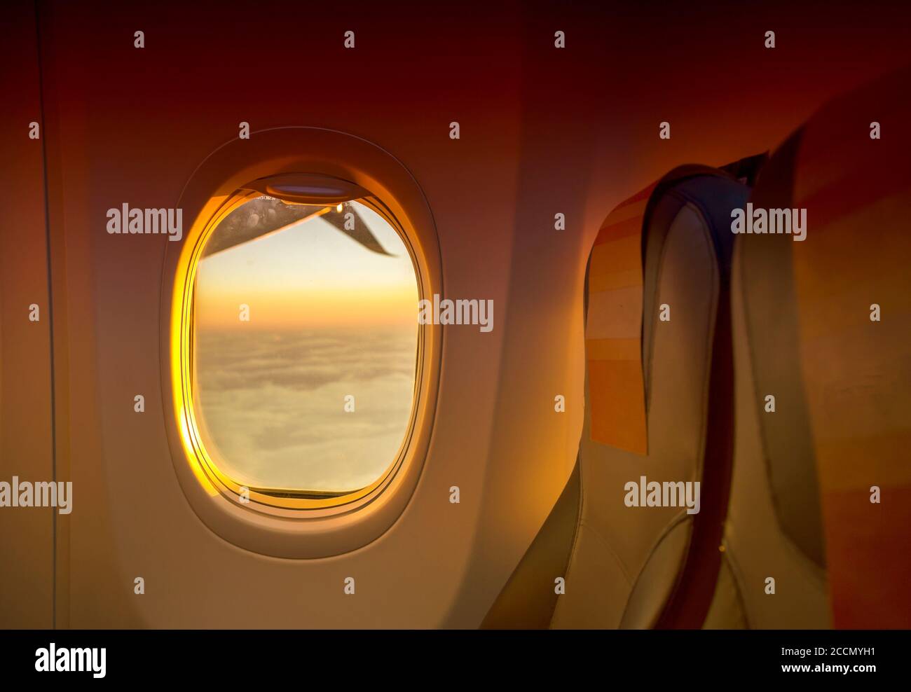 Window View From Passenger Seat On Commercial Airplane Stock Photo - Alamy