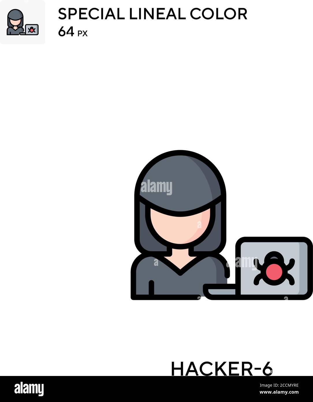 Hacker 6 Special Lineal Color Icon Illustration Symbol Design Template For Web Mobile Ui