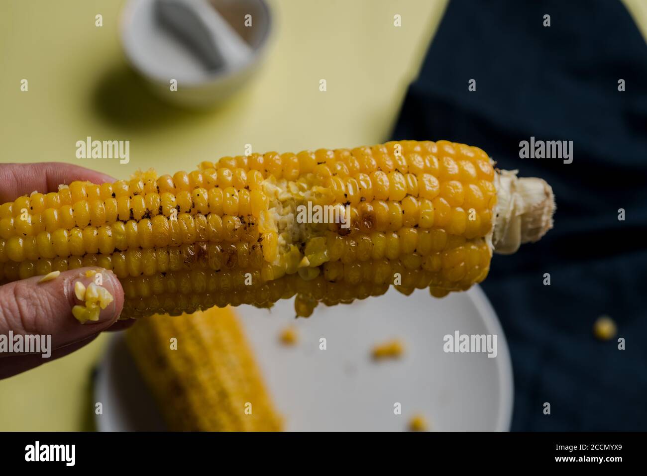 Table with corn field hi-res stock photography and images - Alamy