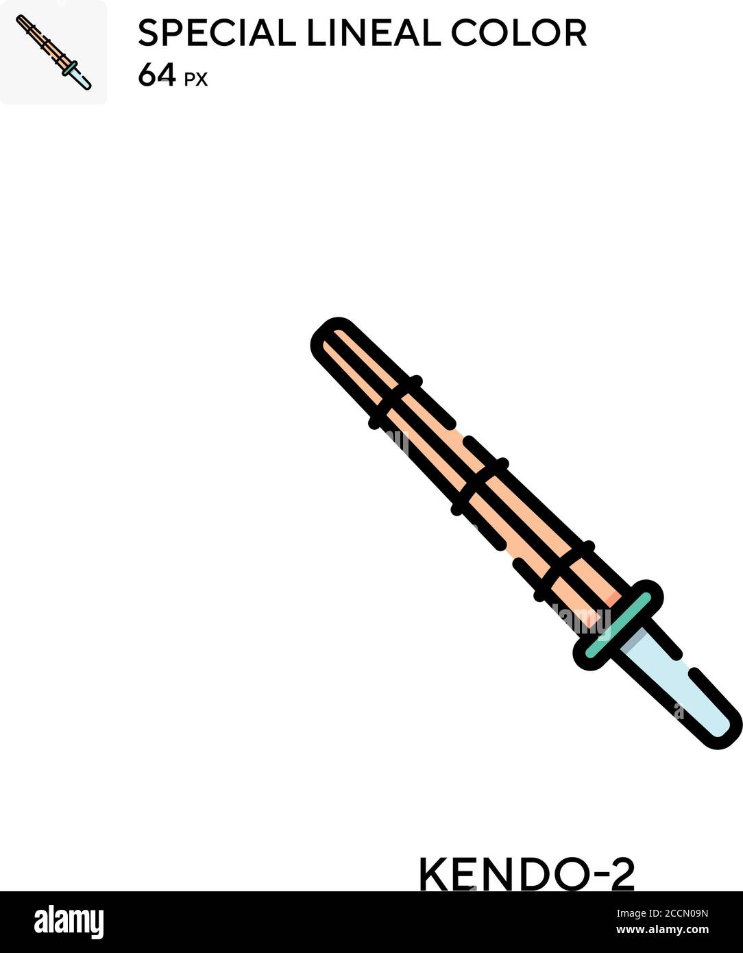 Kendo-2 Special lineal color icon. Illustration symbol design template for web mobile UI element ...