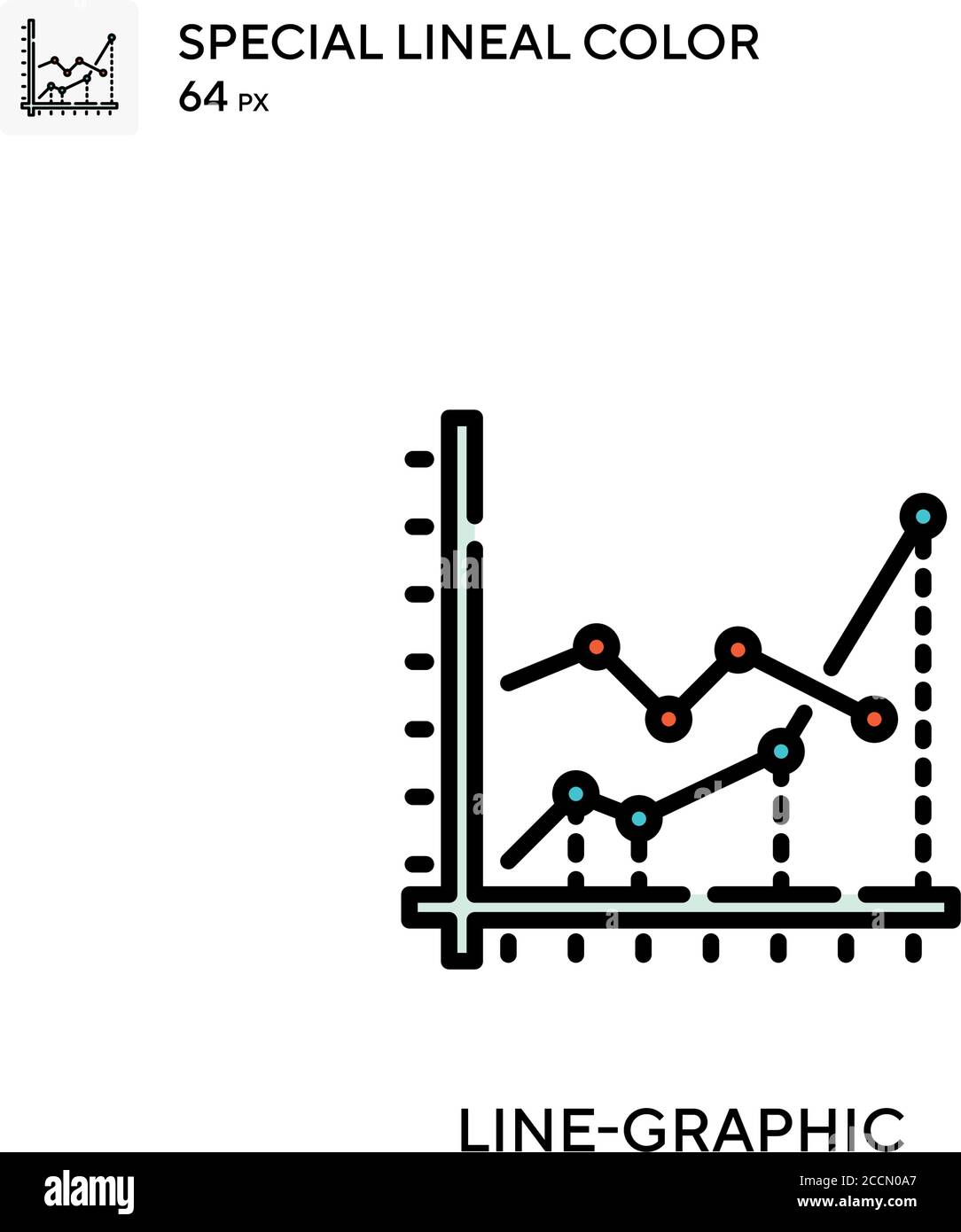Line-graphic Special lineal color icon. Illustration symbol design ...