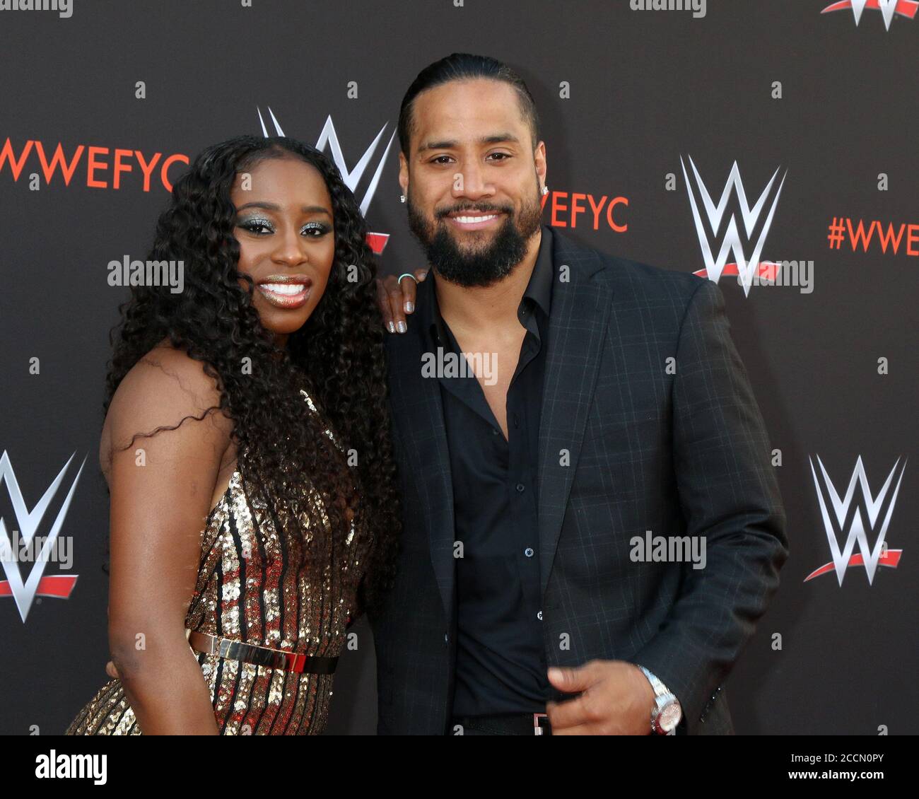 LOS ANGELES - JUN 6: Naomi Fatu, Jimmy Uso, Jonathan Solofa Fatu Jr at ...