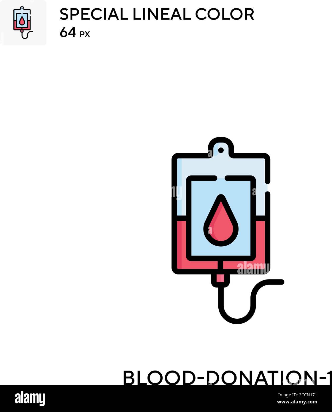 Blood-donation-1 Special lineal color icon. Illustration symbol design ...