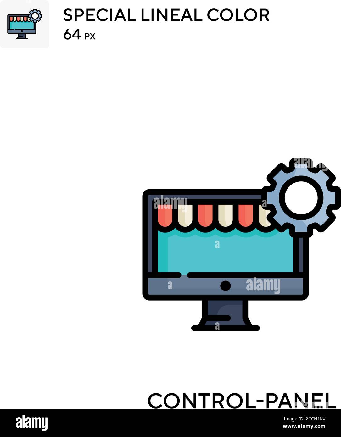 Control-panel Special lineal color icon. Illustration symbol design ...